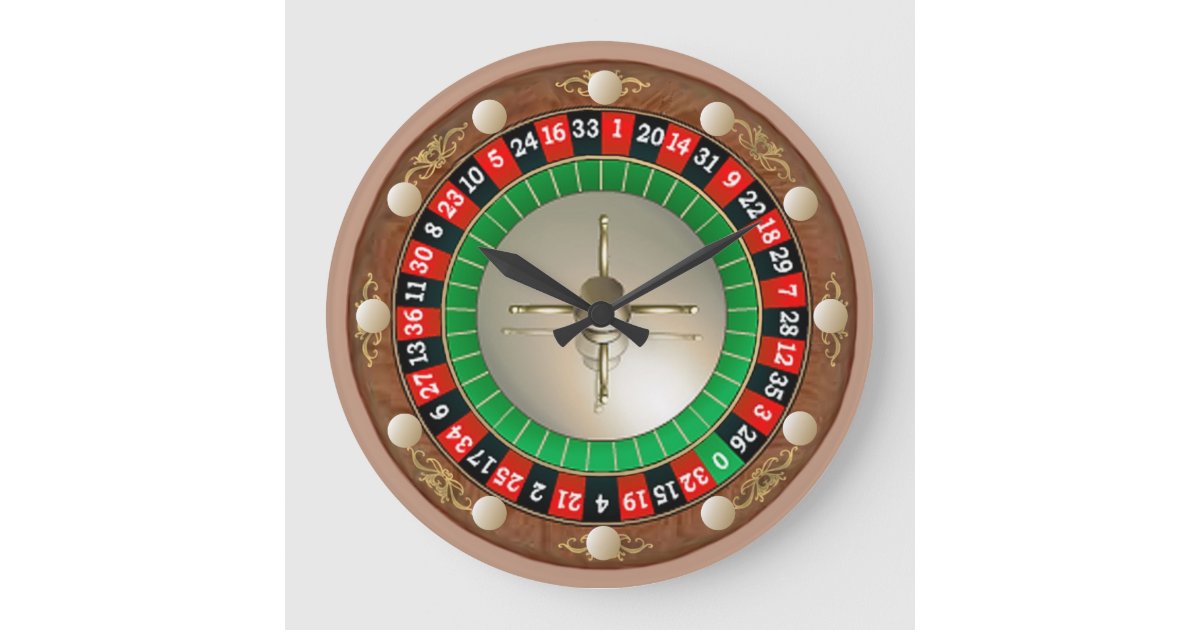 Roulette Wall Clock | Zazzle