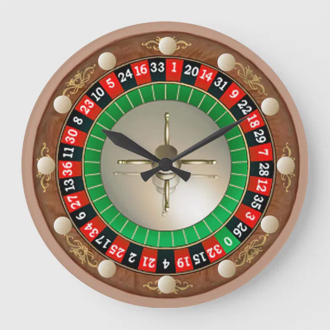 Roulette Wall Clock | Zazzle