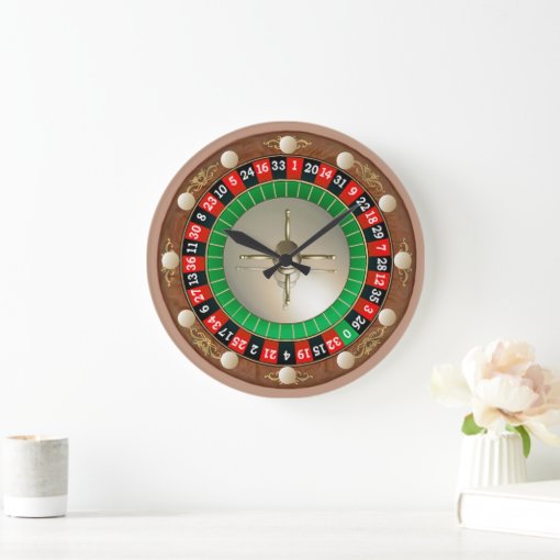 Roulette Wall Clock | Zazzle