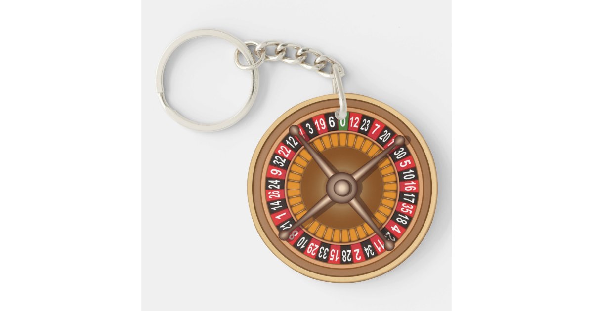 Roulette Wheel key chain | Zazzle