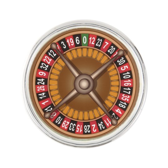 Roulette Wheel lapel pin | Zazzle.com