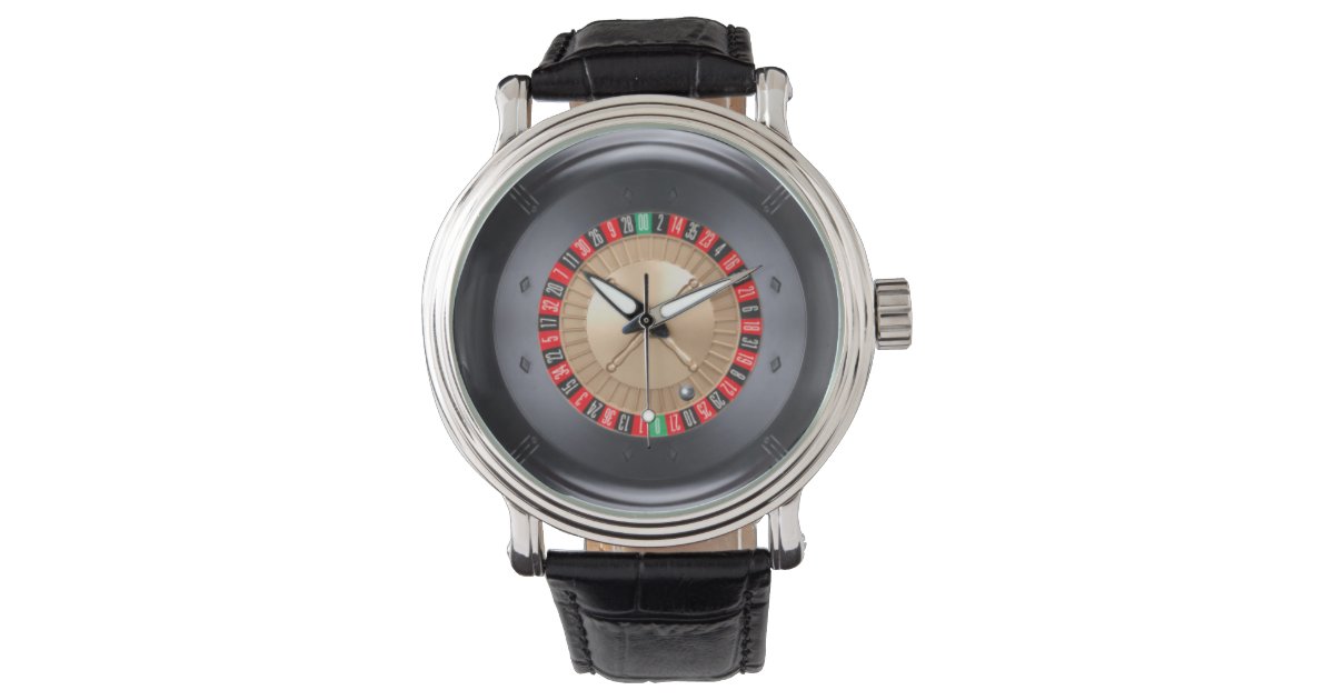 roulette wheel leather watch | Zazzle
