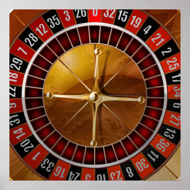 Roulette Wheel Poster | Zazzle