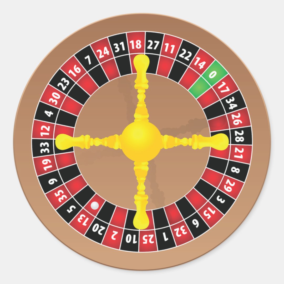Roulette Wheel Stickers | Zazzle