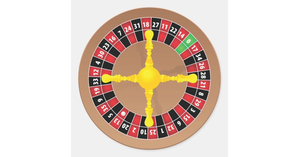 Roulette Wheel Stickers | Zazzle