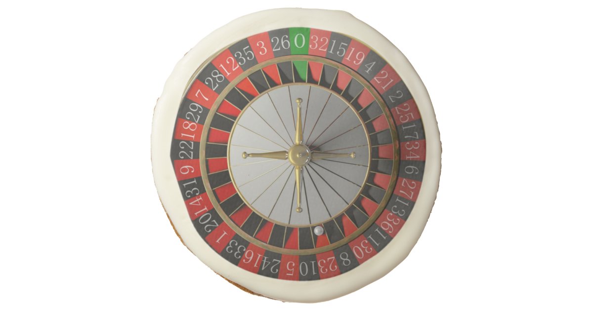 ROULETTE WHEEL SUGAR COOKIE | Zazzle