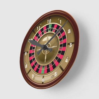 Roulette Wheel Wall Clock | Zazzle