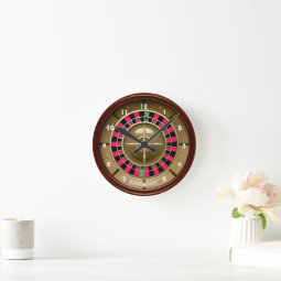 Roulette Wheel Wall Clock | Zazzle