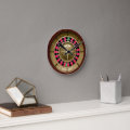 Roulette Wheel Wall Clock (Without Numbers) | Zazzle