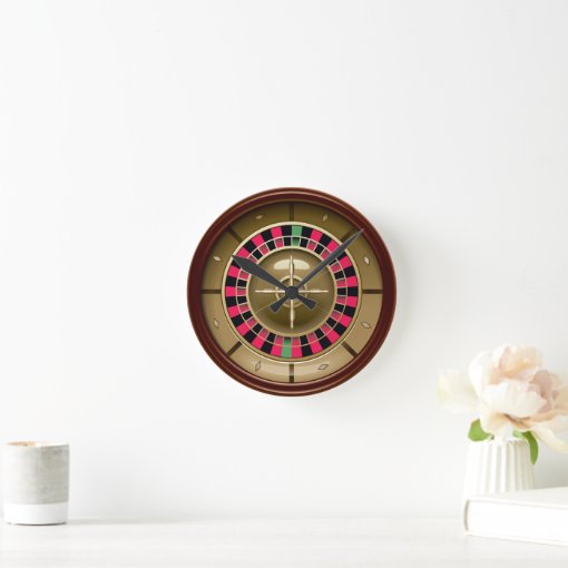 Roulette Wheel Wall Clock (Without Numbers) | Zazzle
