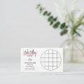 Round 10" Cake Cutting Diagram 2x2 Servings Guide Enclosure Card | Zazzle