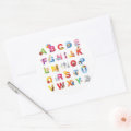 round alphabet sticker | Zazzle