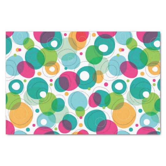 Round bubbles kids pattern tissue paper | Zazzle.com