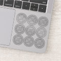 Round Business Logo Custom Clear Sticker | Zazzle