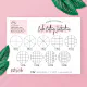 Round Cake Cutting Guides 2x2" Portions Blush Pink | Zazzle