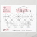 Round Cake Cutting Guides 2x2" Portions Blush Pink | Zazzle