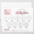 Round Cake Cutting Guides 2x2" Portions Blush Pink | Zazzle