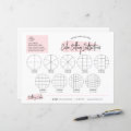 Round Cake Cutting Guides 2x2" Portions Blush Pink | Zazzle