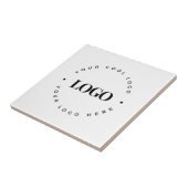Round Circle Custom Business Logo Branded Company Ceramic Tile | Zazzle