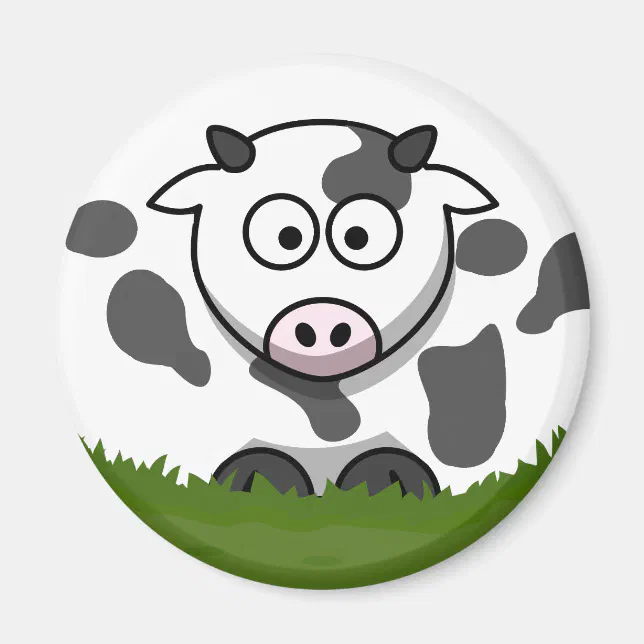 Round Cow Magnet | Zazzle