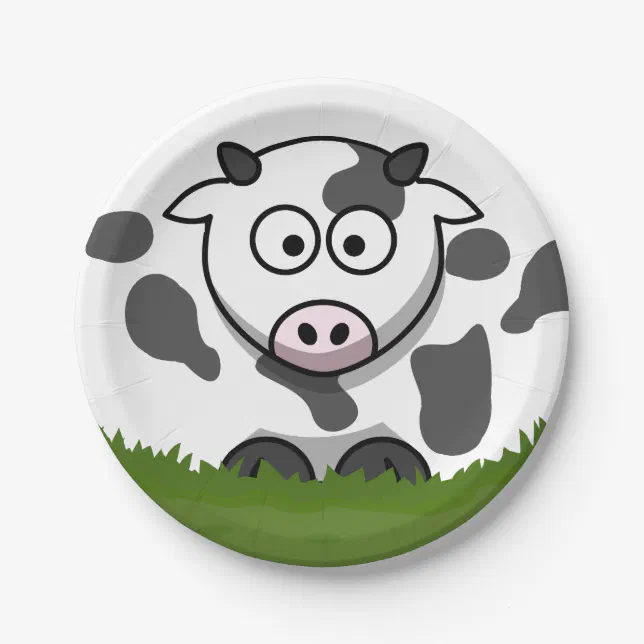 Round Cow Paper Plates | Zazzle