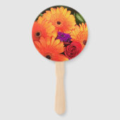 Round Custom Hand Held Fan with Your Logo & Photo | Zazzle