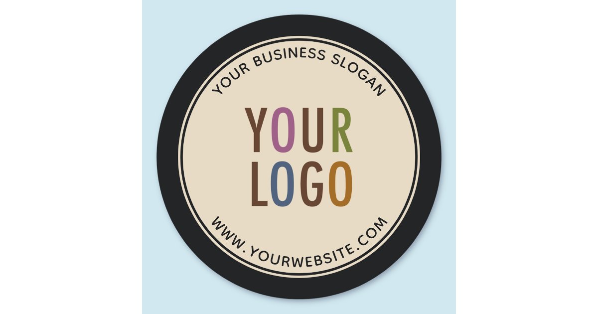 Round Custom Pulpboard Paper Coasters Company Logo | Zazzle