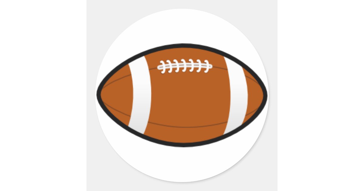 Round Football Stickers | Zazzle