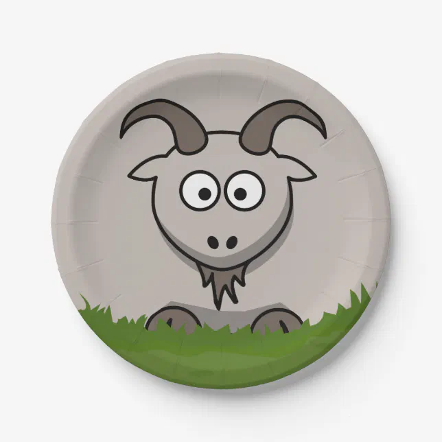 Round Goat Paper Plates | Zazzle