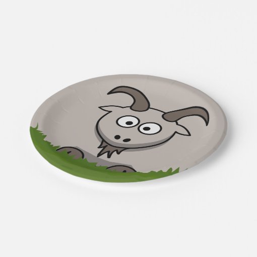Round Goat Paper Plates | Zazzle