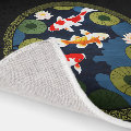 Round Koi Fish Pond Rug 5x5 Area Indoor or Outdoor | Zazzle