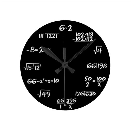 Round (Large) Wall Clock Engineer Style | Zazzle.com