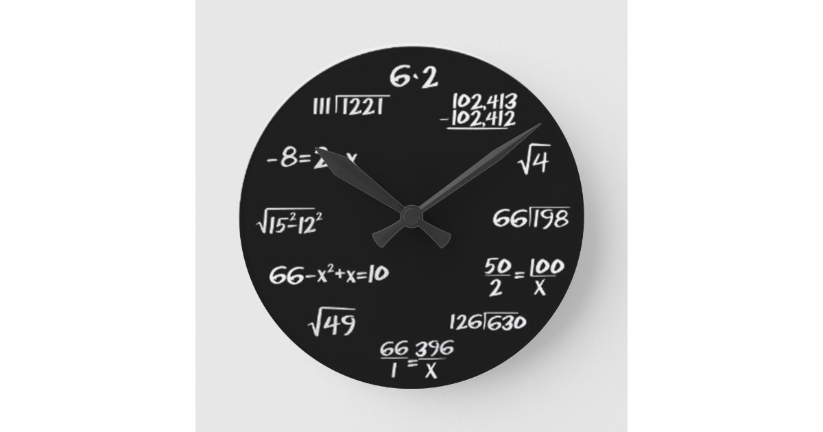 Round (Large) Wall Clock Engineer Style | Zazzle