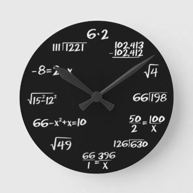 Round (Large) Wall Clock Engineer Style | Zazzle