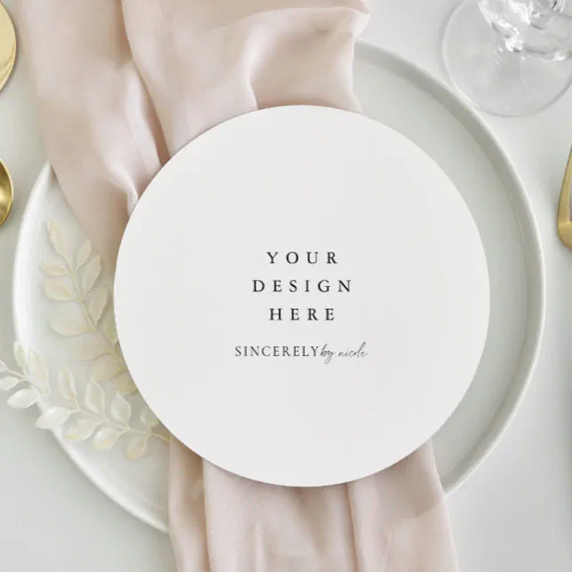 Round Menu Printing | Zazzle