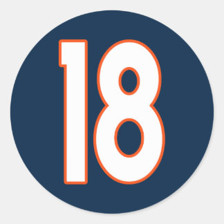 Number 18 Stickers | Zazzle