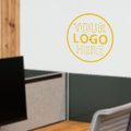 Round or Square Business Logo Wall Decal | Zazzle