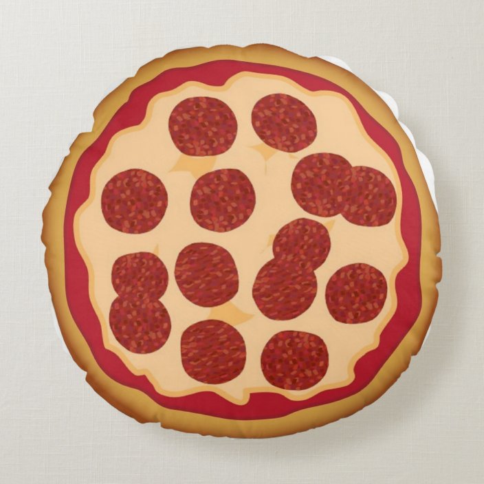 Round Pepperoni Pizza Pillow With Microwave Recipe | Zazzle.com