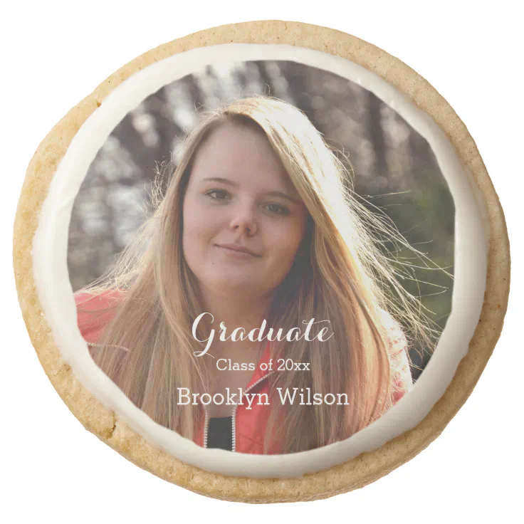 Round Personalized Graduation Cookies | Zazzle
