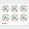 Round Personalized Special Delivery Christmas Classic Round Sticker ...