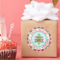 Round Personalized Special Delivery Christmas Classic Round Sticker ...