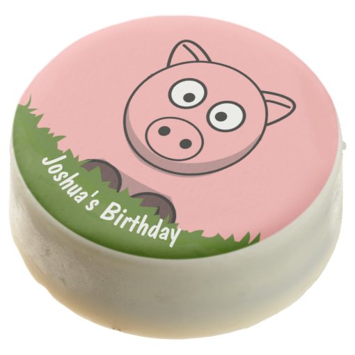 Round Pig Chocolate Covered Oreo | Zazzle