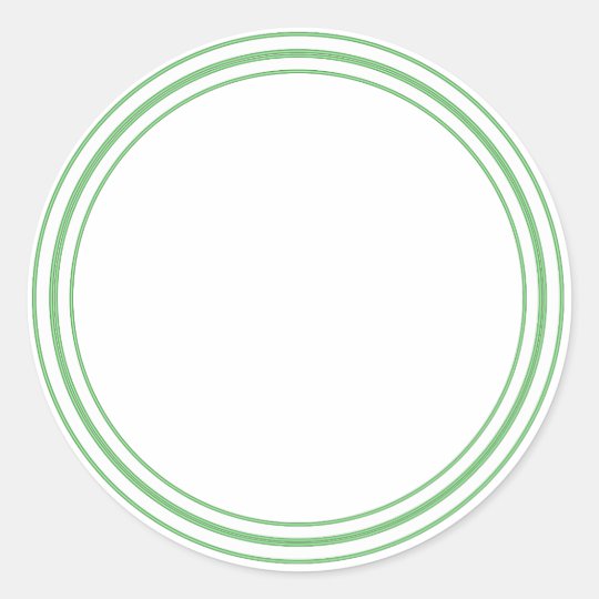 ROUND Plain STICKER with BORDER - Greetings Lables | Zazzle