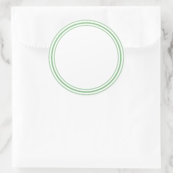 ROUND Plain STICKER with BORDER - Greetings Lables | Zazzle