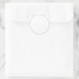 ROUND Plain STICKER with BORDER - Greetings Lables | Zazzle