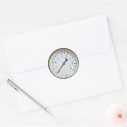 Round Pressure Meter Dial Stickers | Zazzle