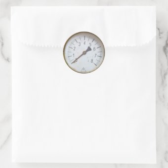 Round Pressure Meter Dial Stickers | Zazzle