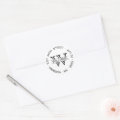 Round Return Address Label TEMPLATE | Zazzle