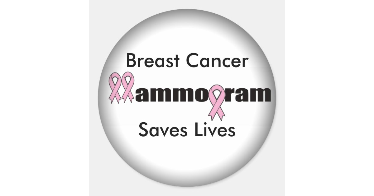 Round Stickers - Breast Cancer Mammogram | Zazzle