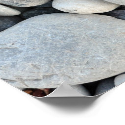 round stone texture rock minerals nature gravel poster | Zazzle